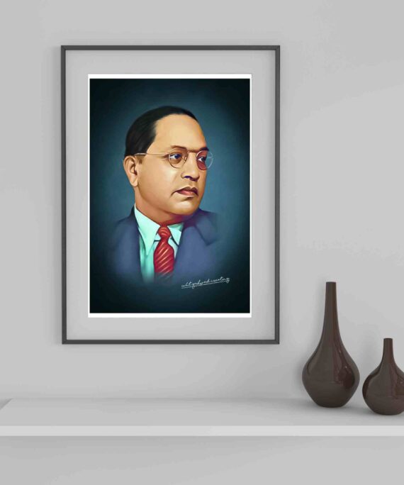 Dr. B R Ambedkar Poster for Home & Office, Digital Reprint