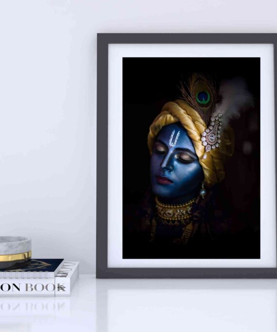 Krishna Wall Poster | Krishna’s Feet Wall Art - Lagoree Arts