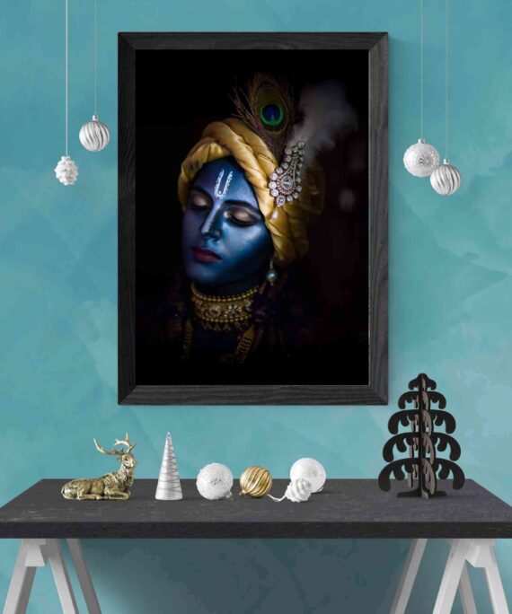 Krishna Wall Poster | Krishna’s Feet Wall Art - Lagoree Arts