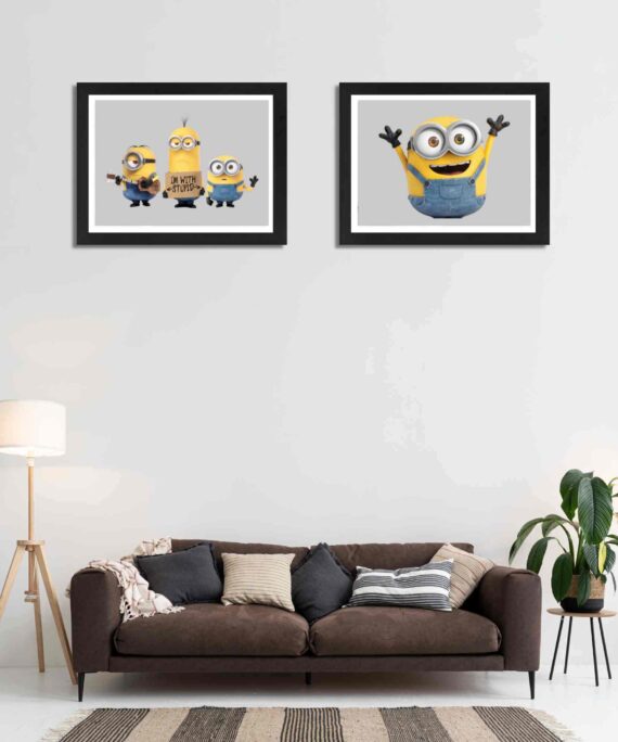 Minion Posters for Kid’s Room, A4, Set of 2 - Lagoree Arts