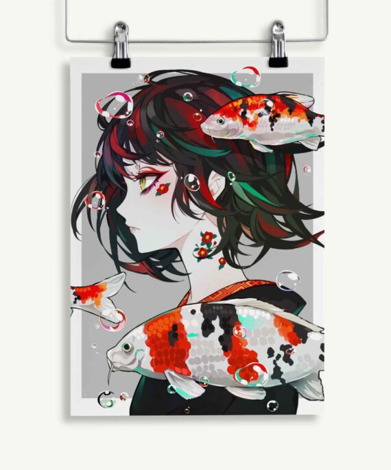 Japanese Anime Charecter Poster in 12×18 Inch & A4 Size